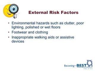 Fall Prevention Intro | PPT | Injuries | Diseases and Conditions