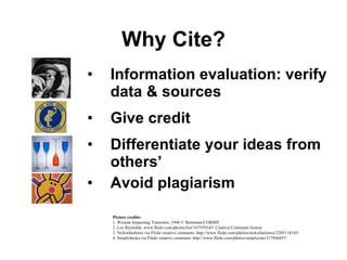 Citing Your Sources workshop slides | PPT