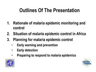 Malaria Epidemics : Prevention and Control | PDF
