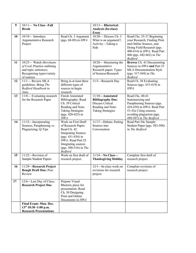 ENG 101-B06 Syllabus | PDF