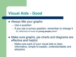 Presentation Tips - Visual Aids | PPT