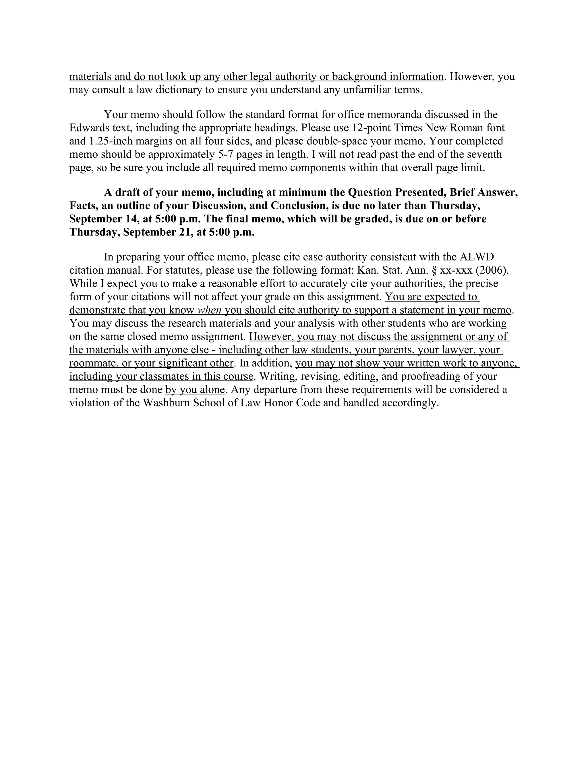 Fall 2006 closed memo assignment workers' comp. horseplay rule a z doc ...