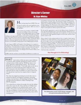 Fall 2009 Sexual Assault Prevention Newsletter | PDF | Sexual ...