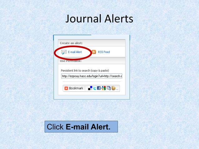 EBSCOHost Advanced Features Workshop | PPT