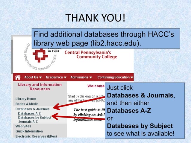 EBSCOHost Advanced Features Workshop | PPT