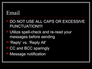 Etiquette Wkshp | PPT