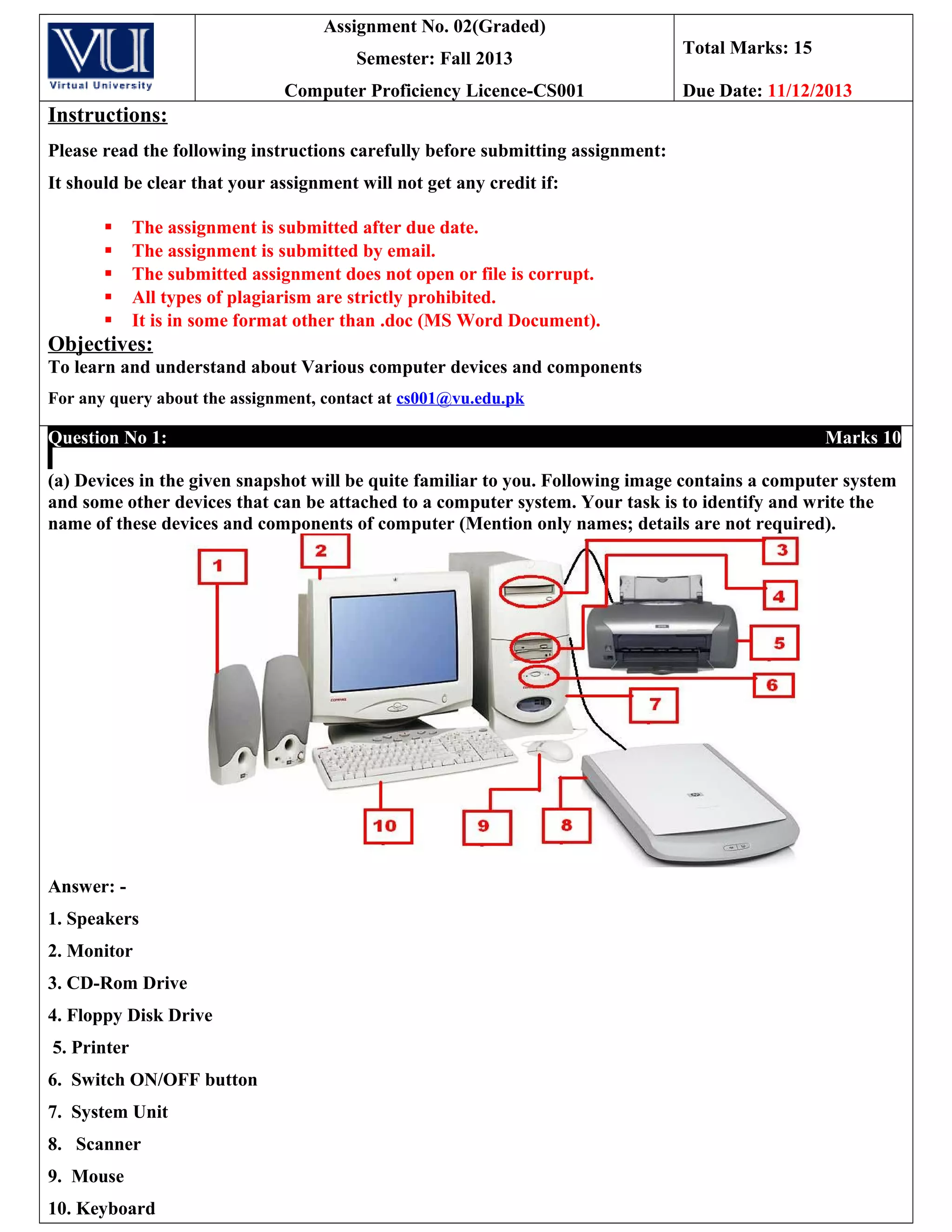 Fall 2013 cs001 2 | PDF
