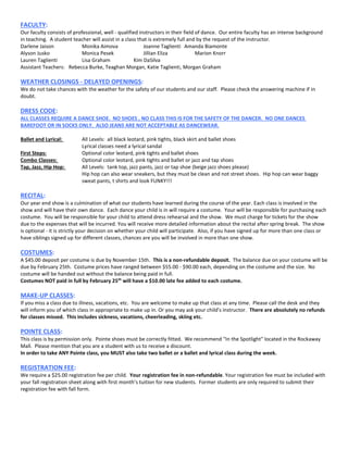 Click here for a printable schedule and registration form. | PDF