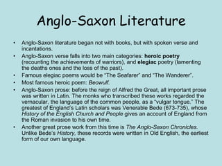 Fall 2014 anglo saxon notes | PPT