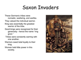 Fall 2014 anglo saxon notes | PPTX