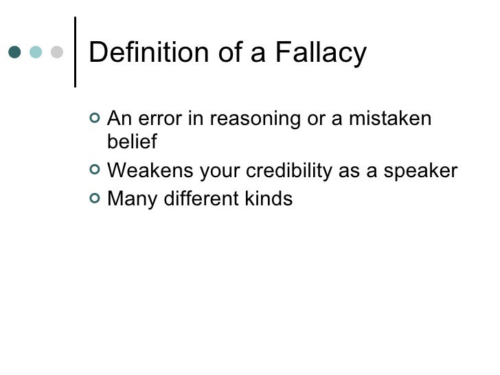 Fallacies