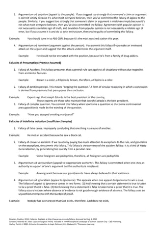 Fallacies | PDF