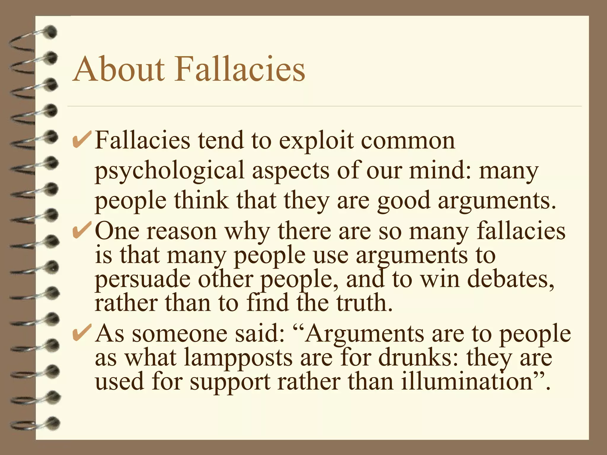 Fallacies | PPT