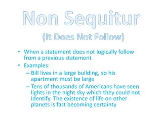 Fallacies | PPTX