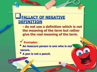 Fallacious Definition