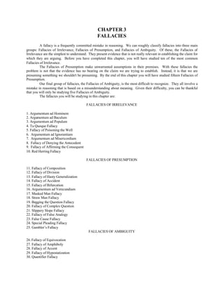 Fallacies | PDF