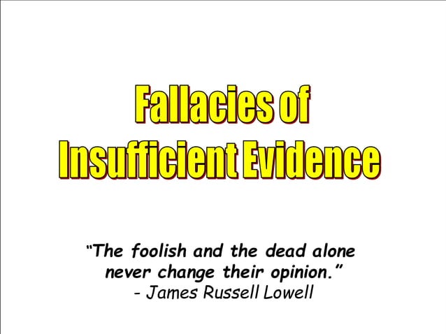 Fallacies | PDF
