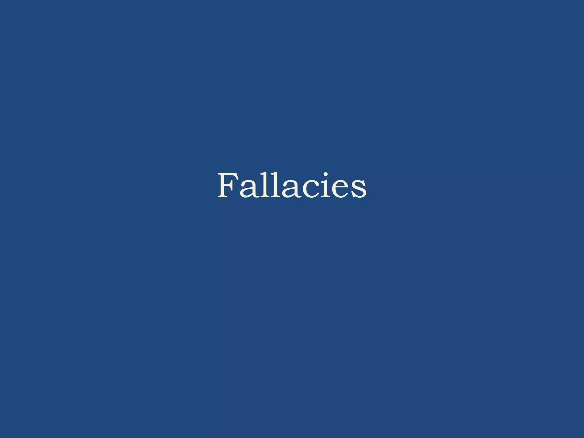 Fallacies | PPT