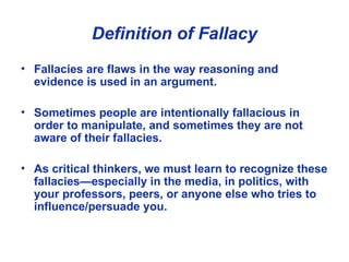 Fallacies.ppt lesson 1 lesson 1 lesson 1 | PPT