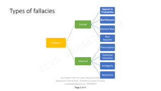 Fallacies and its types | PDF