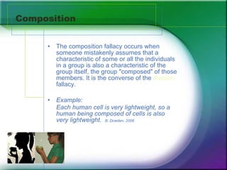 Fallacies Lt Presentation | PPT | Science