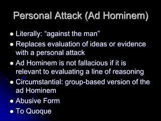 Fallacies of relevance | PPT