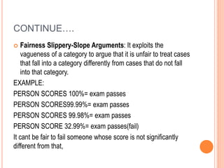 Fallacies of vagueness | PPTX