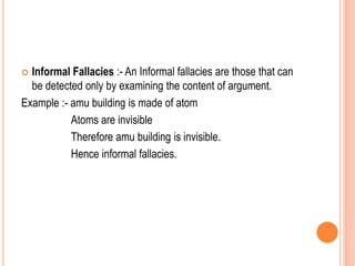 Fallacies of vagueness | PPTX