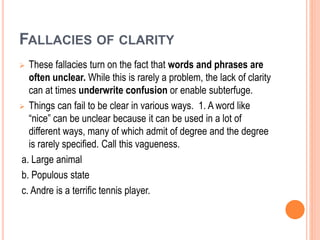 Fallacies of vagueness | PPTX