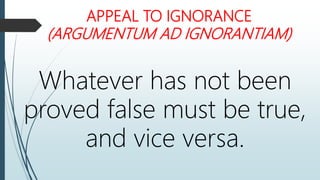 FALLACIES (INTRO TO PHILO.) | PPTX