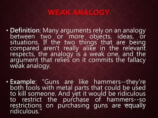 Fallacy and types | PPTX