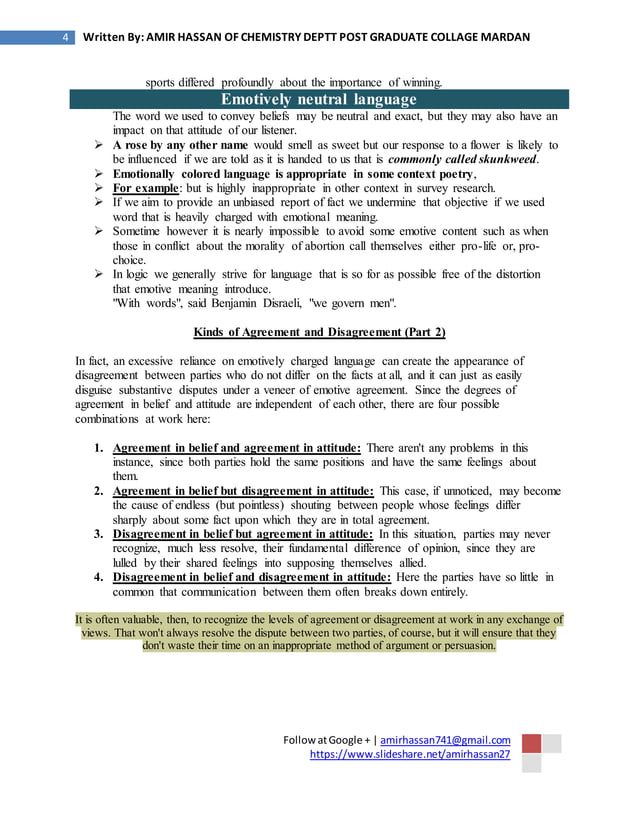 Fallacy of ambiguity, kinds of ambiguity , emotively neutral language ...