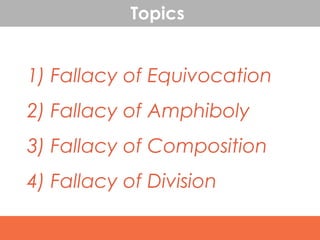 Fallacy of logic | PPT