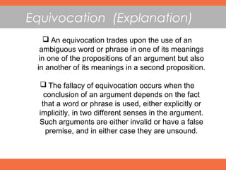 Fallacy of logic | PPT