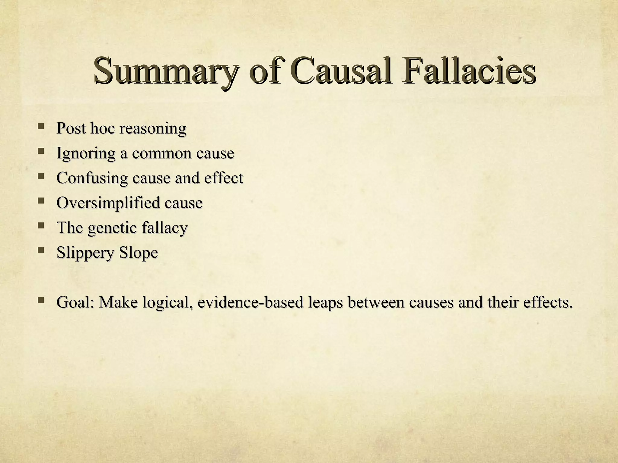 Fallacy Review | PPT | Illegal Drugs, Tobacco, eCigarettes, Vaping ...
