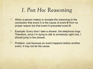 Fallacy Review | PPT | Illegal Drugs, Tobacco, eCigarettes, Vaping ...