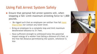 Fall arrest systems | PPTX