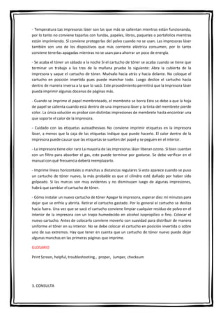 Fallas comunes y soluciones. | PDF