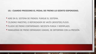 Fallas en los Distintos Sistemas de Frenos | PPTX