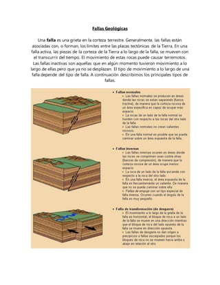 Tipos De Fallas Sísmicas