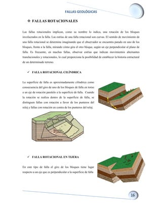 Fallas geologicas informe | PDF
