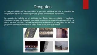Fallas y tipos de desgastes | PPTX