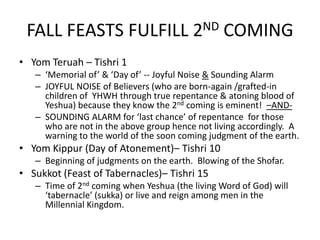 BIBLICAL FALL FEASTS FESTIVALS | PPSX