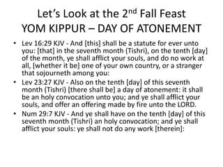 BIBLICAL FALL FEASTS FESTIVALS | PPSX