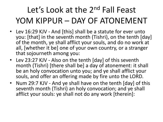 BIBLICAL FALL FEASTS FESTIVALS | PPSX