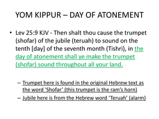 BIBLICAL FALL FEASTS FESTIVALS | PPSX