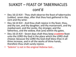 BIBLICAL FALL FEASTS FESTIVALS | PPSX