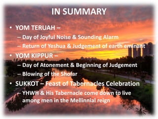 BIBLICAL FALL FEASTS FESTIVALS | PPSX