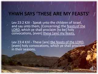 BIBLICAL FALL FEASTS FESTIVALS | PPSX