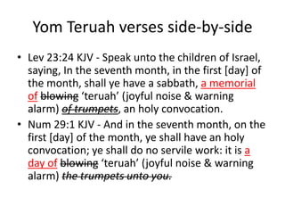 BIBLICAL FALL FEASTS FESTIVALS | PPSX